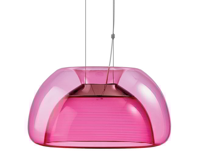 Pink Pendant Lighting: QisDesign Aurelia Suspension Lamp