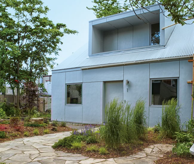 A Tiny Abode with Dramatic Angular Ceilings | Designlines Magazine