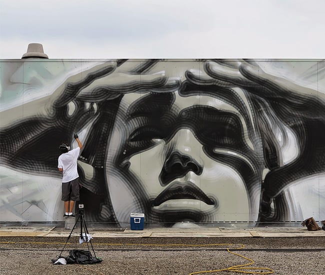 On an Etobicoke Rooftop, an Alex Colville-Inspired Mural | Designlines ...