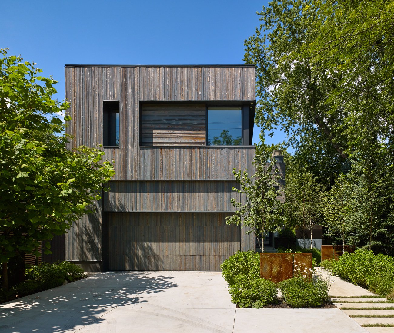 Charred Wood Siding Enhances Modern Oakville Home | Designlines Magazine
